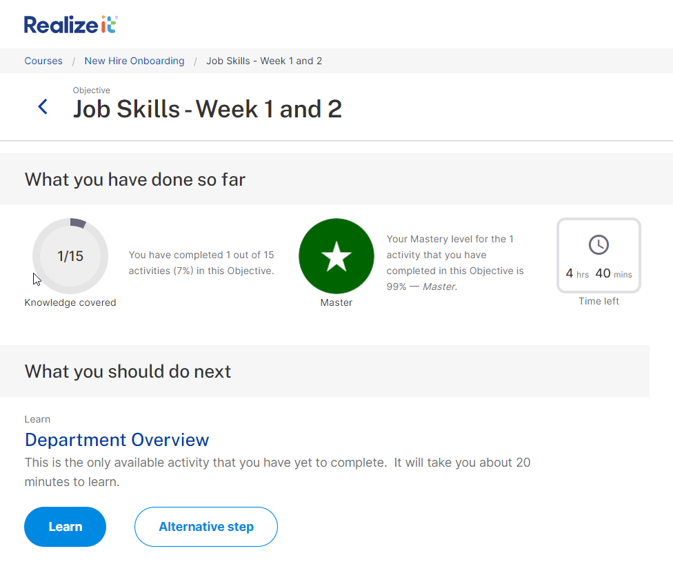 Cross Training | Realizeit